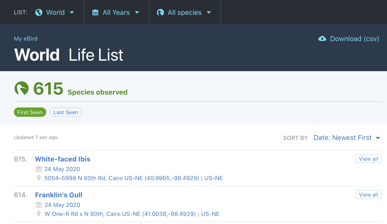 Mobile-friendly updates to My eBird pages - eBird