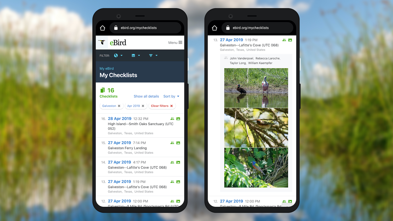 More options to manage your checklists on any device - eBird