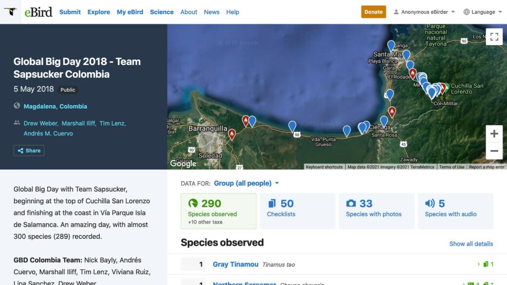 Introducing eBird Trip Reports - eBird