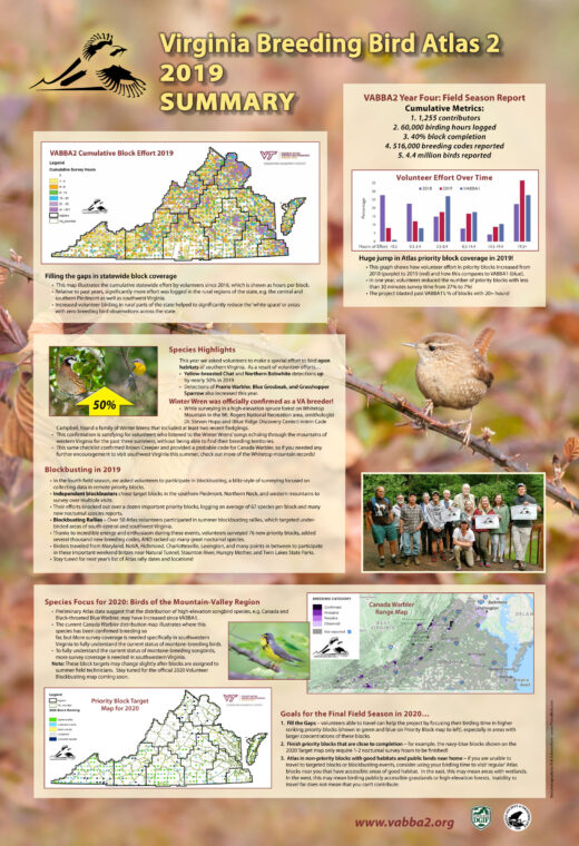 A Look Back at the 2019 Field Season - Virginia Breeding Bird Atlas
