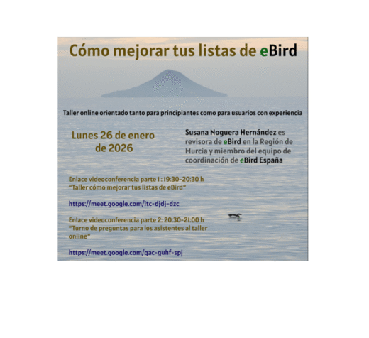 Videoconferencia “Cómo mejorar tus listas de eBird” - eBird Spain