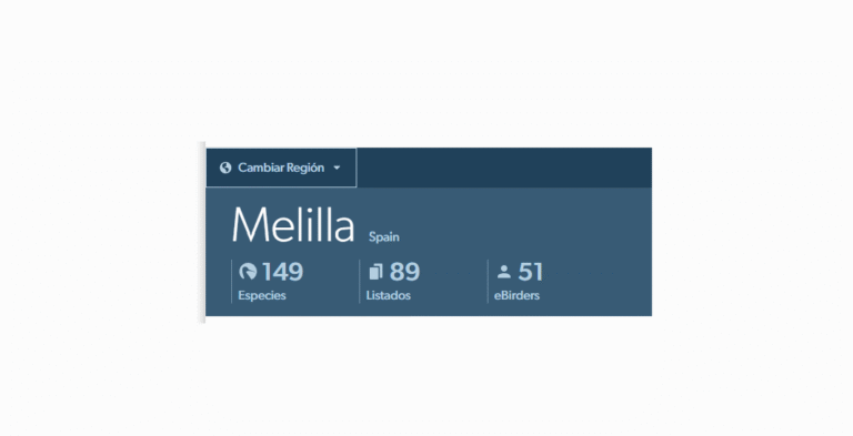 Melilla, también cuenta con revisor eBird - eBird Spain