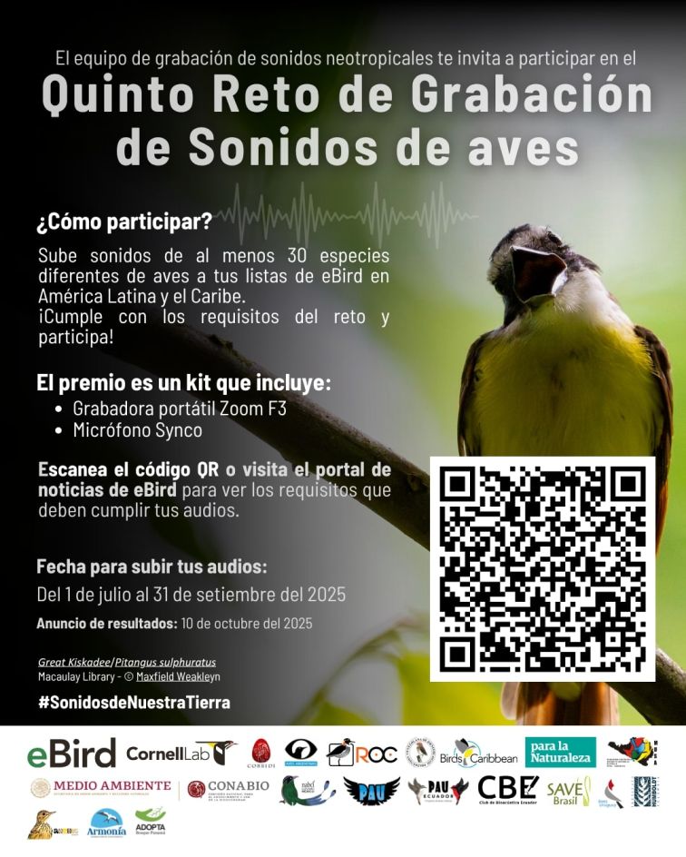 ¡Participa en el Quinto Reto de Grabación de Sonidos de Aves en ...