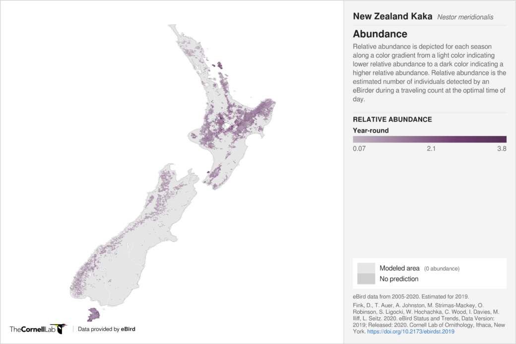 Species Maps - New Zealand Bird Atlas