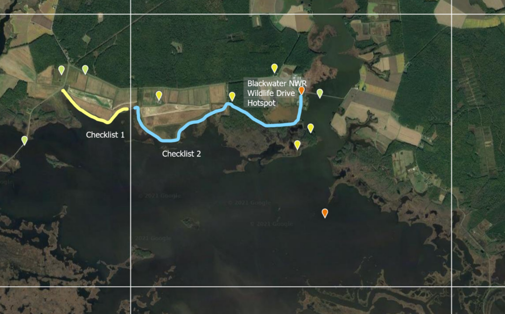 Hotspots and Block Boundaries - Maryland-DC Breeding Bird Atlas