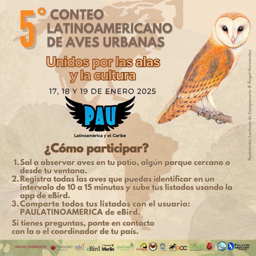 5° Conteo Latinoamericano de Aves Urbanas - eBird Bolivia